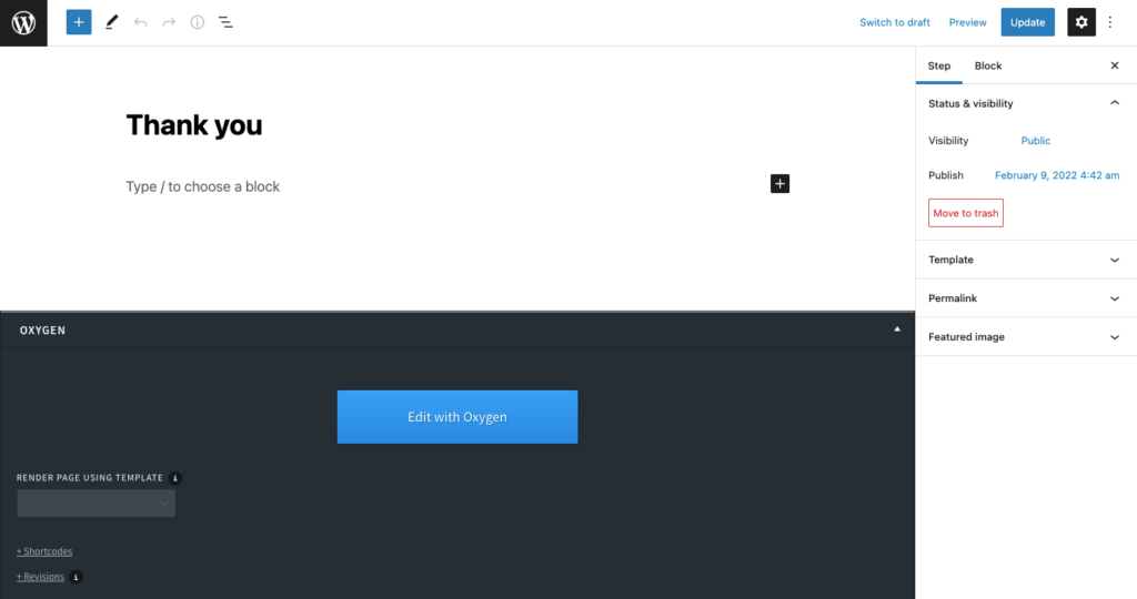 Design Your Funnel Thank You Page Using Oxygen Page Builder