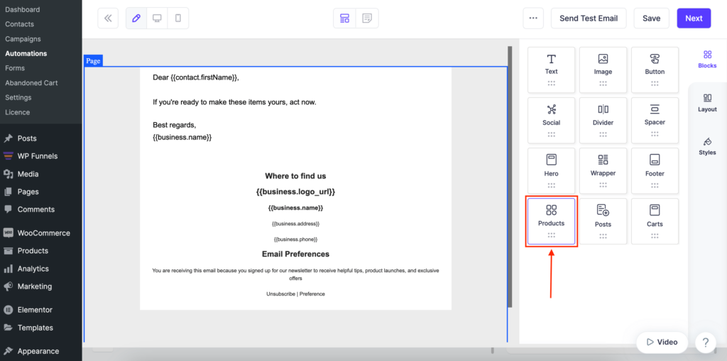 How to Use Product Block for Product Suggestions Emails